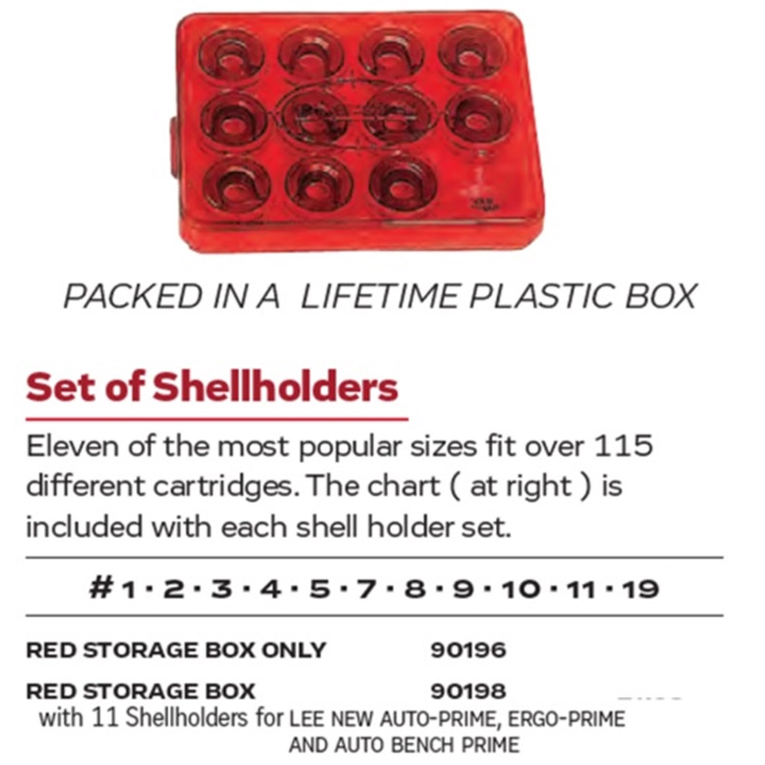 Autoprime Shellholder Set | Lee