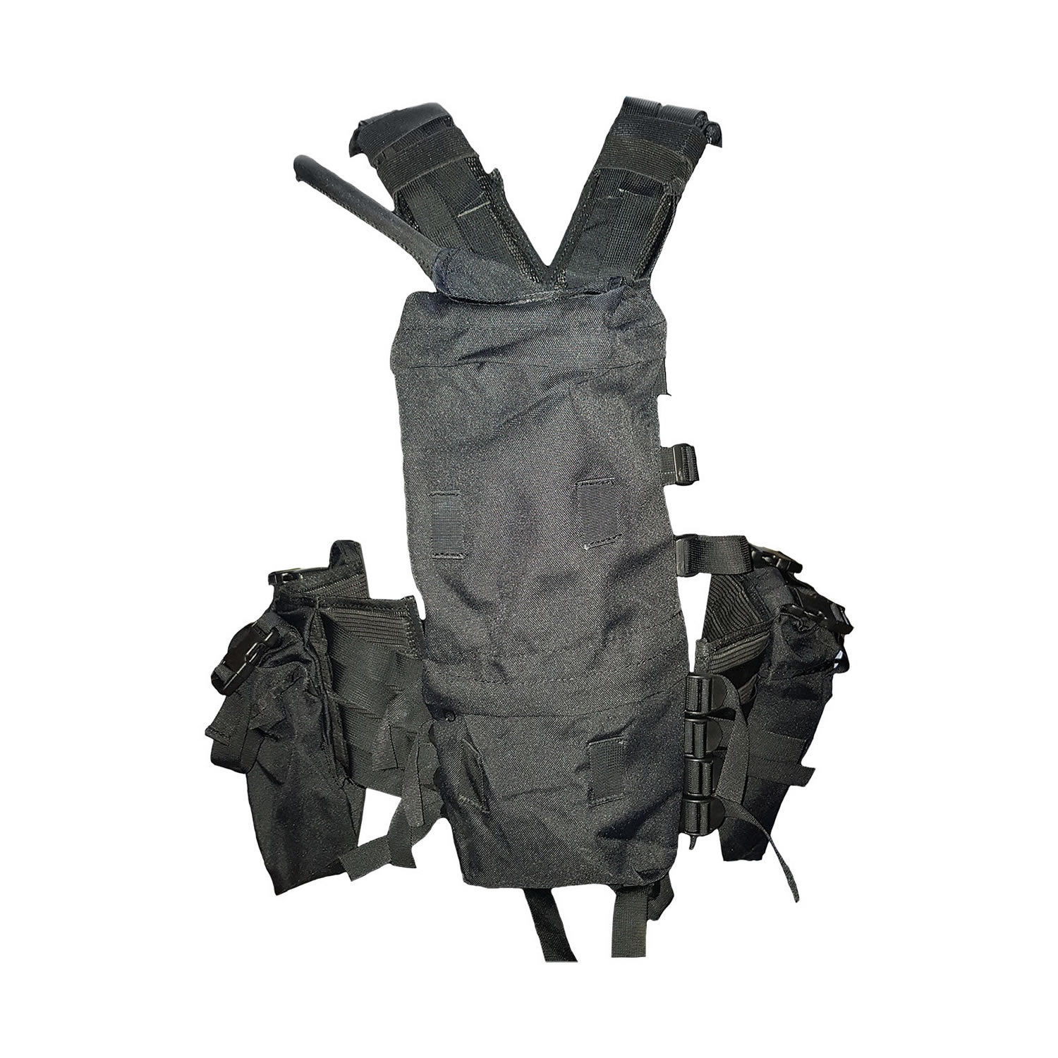 M83 Assault Vest Black 900D Double Waterproof with Nylon Webbing and ...